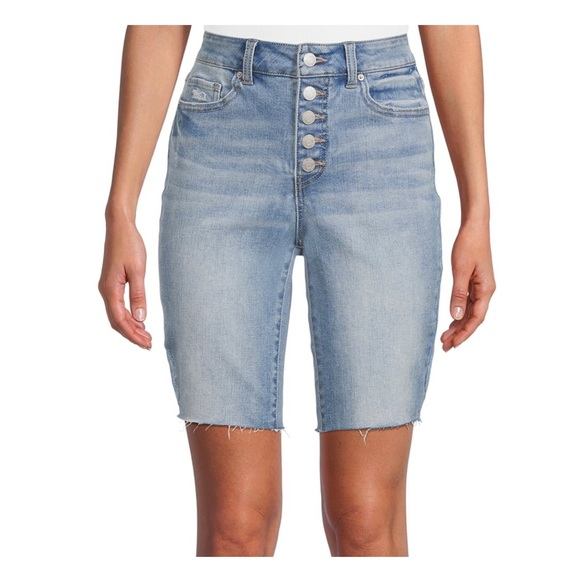 Time and Tru | Shorts | Time And Tru Womens High Rise Button Fly Denim ...